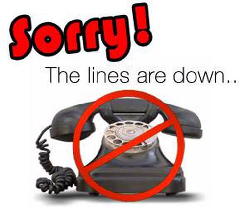 Our phone lines are down! | Bankstown City