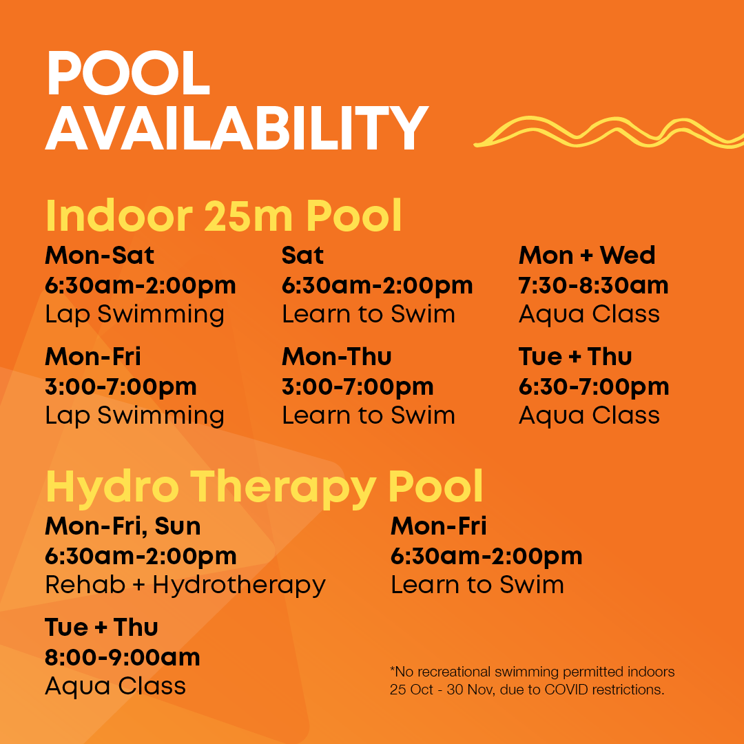 Timetables | Broken Hill Regional Aquatic Centre